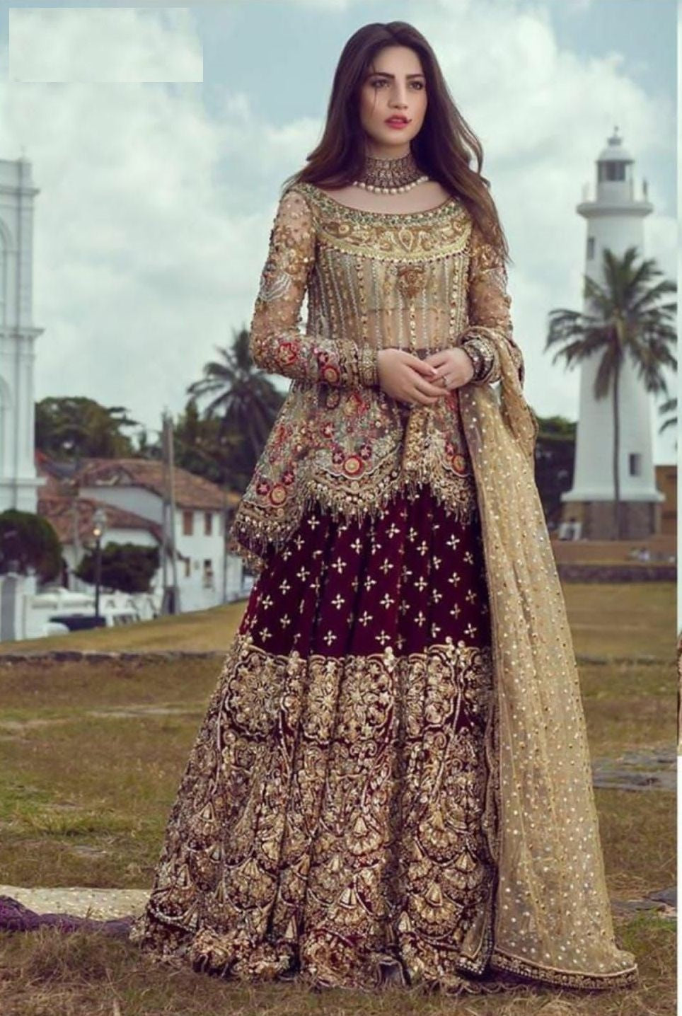 Heavy Pakistani Style Plazzo Suit – IndianStyleShop